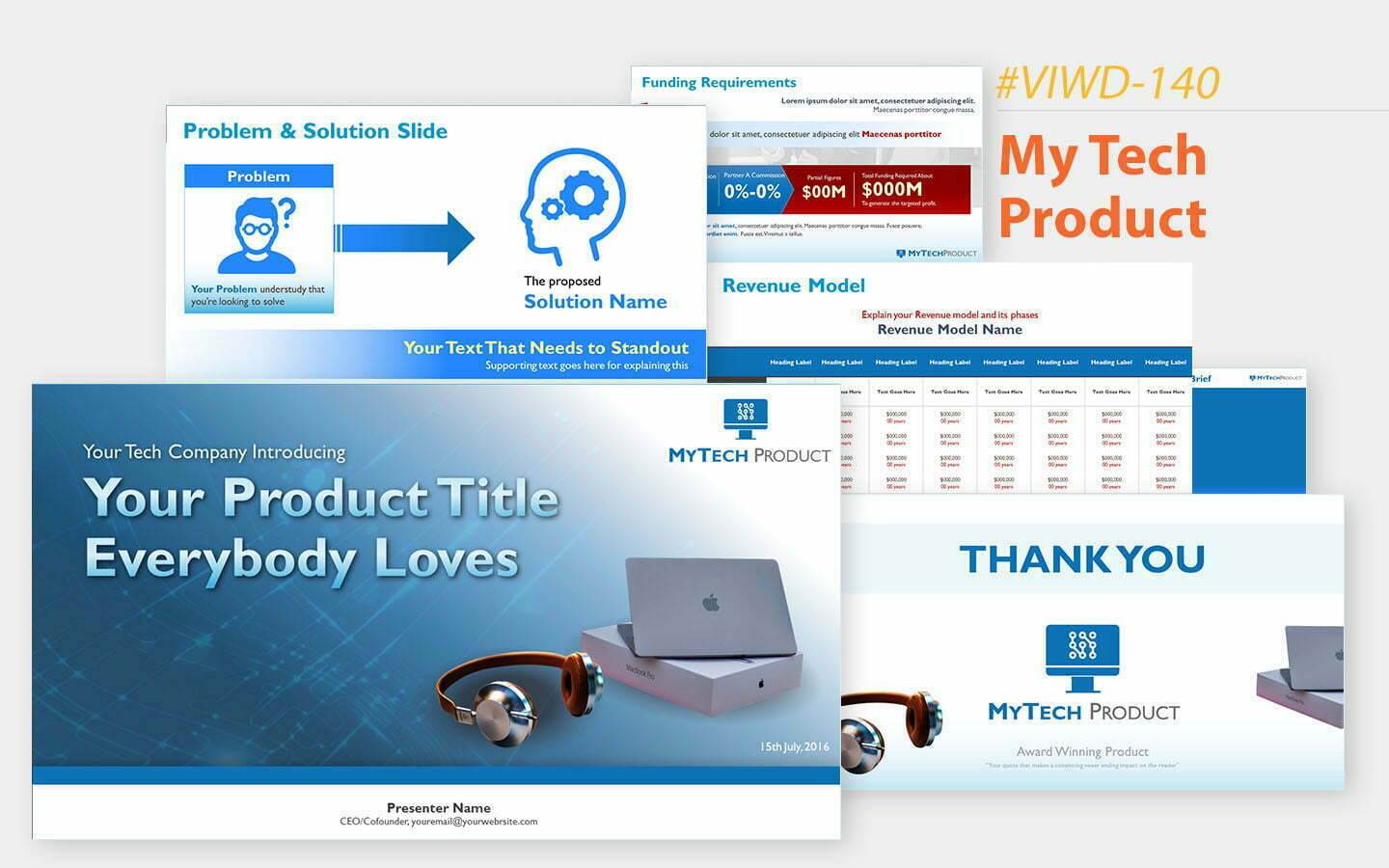 MyTechProduct | Tech Products Pitch Tech Slides - VizInspire