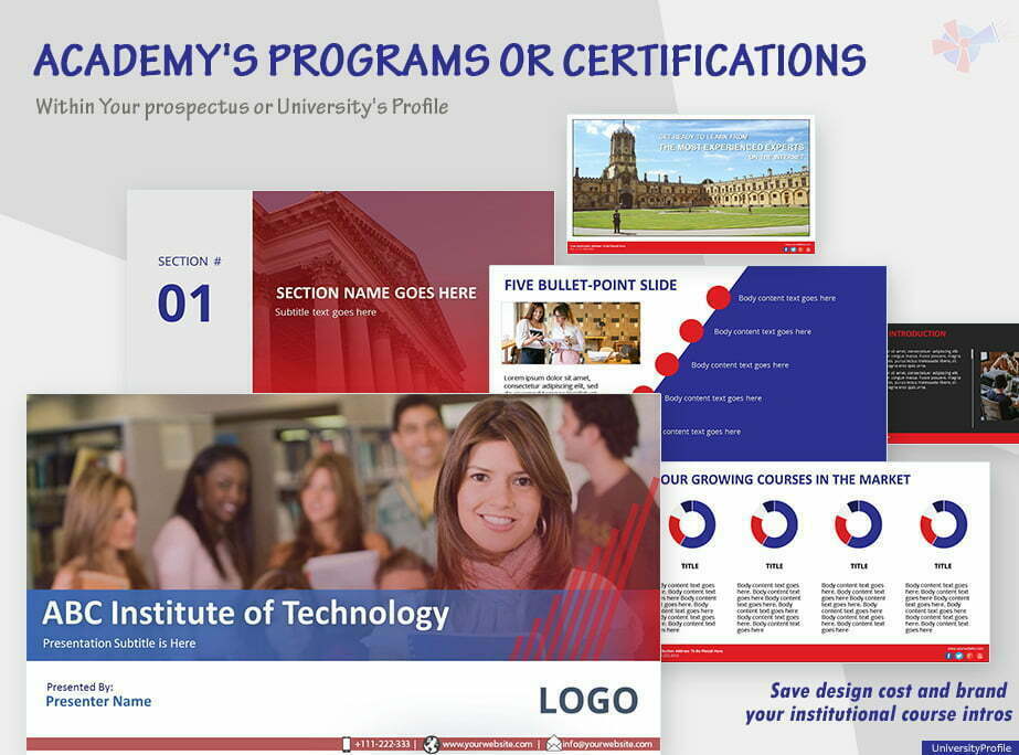 UniversityProfile | Your Institution Programs/Certifications Template ...