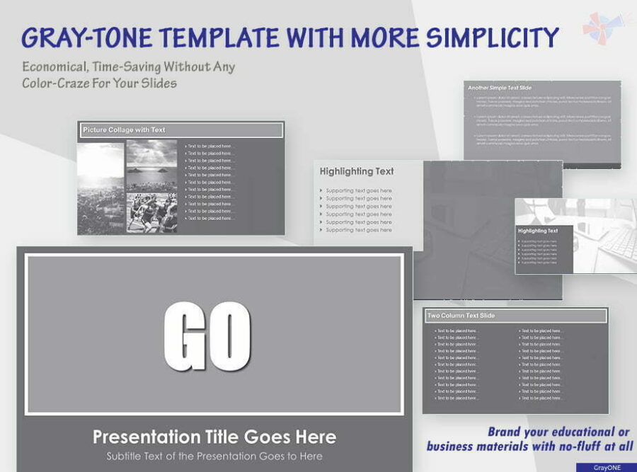GrayONE | Simple Gray Themed Slides - VizInspire