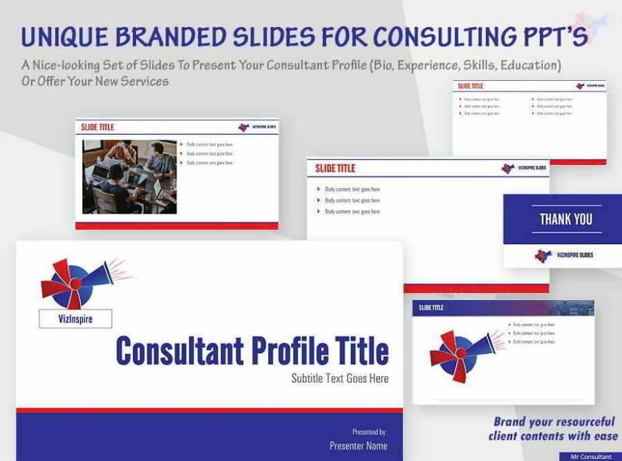 Mr.Consultant | Slide Designs for Consultant Profile - VizInspire